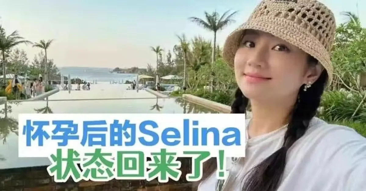 40歲Selina曬孕照元氣滿滿，穿碎花裙迎風飄揚，網友大呼好美！